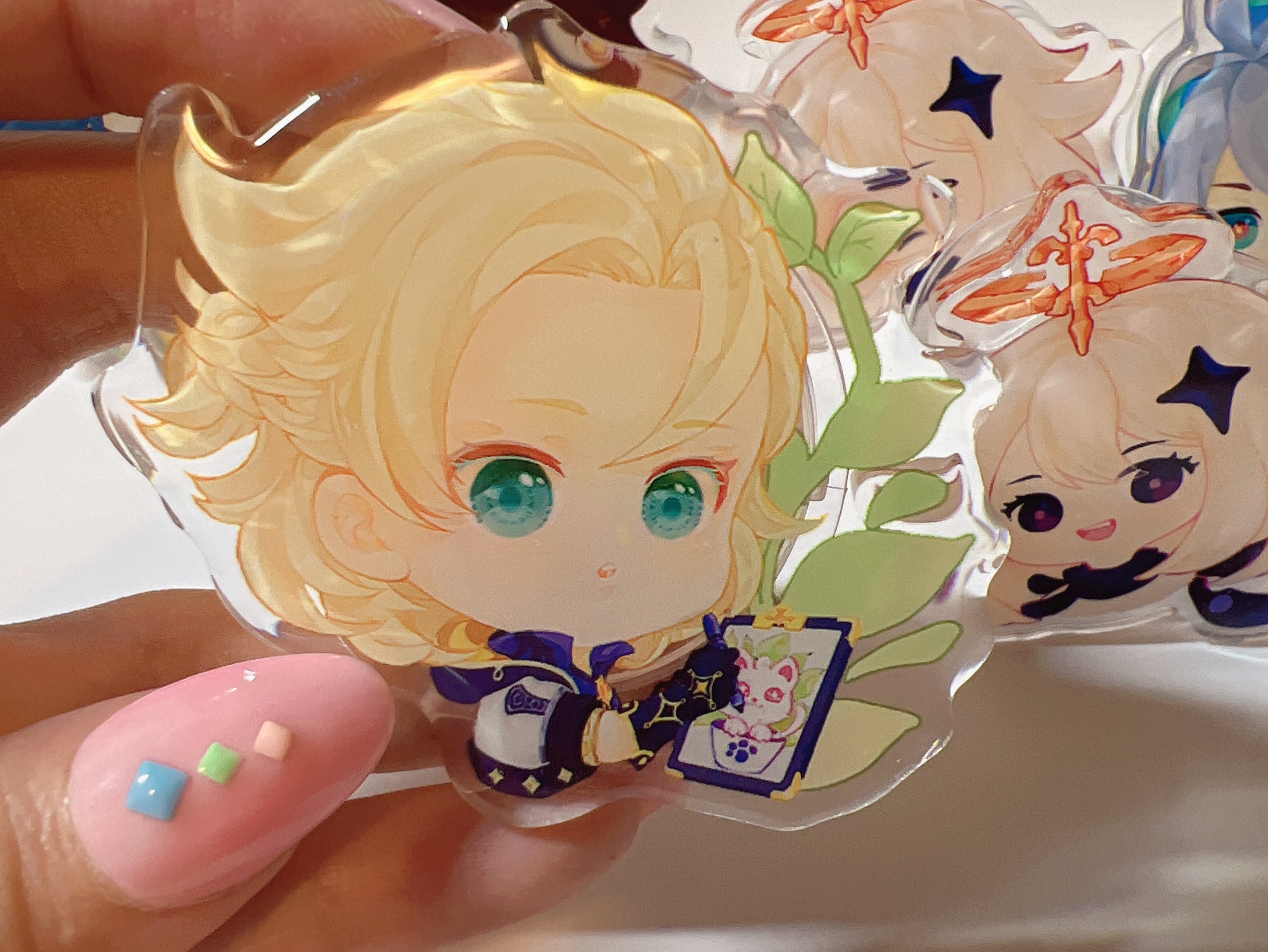 Albedo | Genshin | Resin Acylic Charm | Keychain | Magnet | Stand | Pi ...